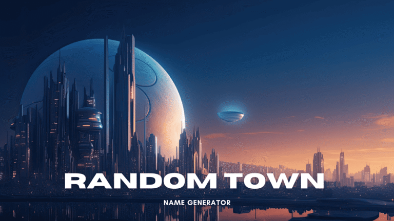 1000+ Random Town Name Generator [2026] - Random Name Generator