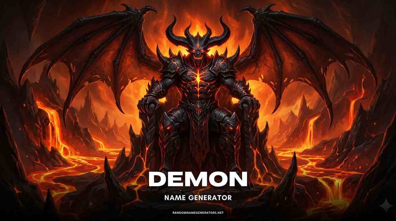 1000+ Demon Name Generator [2026] - Random Name Generator